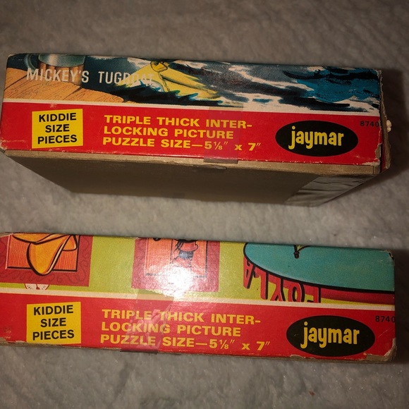 Jaymar | Toys | Vintage Jaymar Puzzles Mickeys Tugboat 874 Mickeys ...